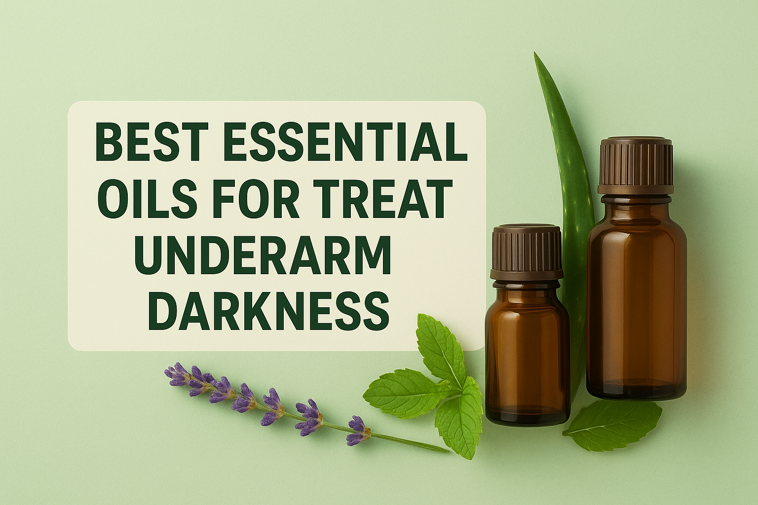 Best Essential Oils for Treating Underarm Darkness – Sva Naturals