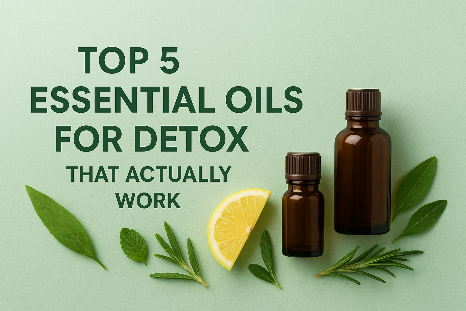 Top 5 Essential Oils for Detox That Actually Work – Sva Naturals